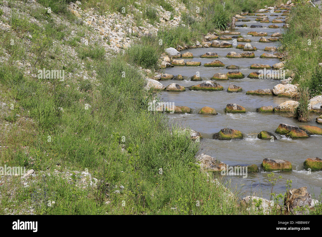 Fish pass at the Rhine river Stock Photo - Alamy