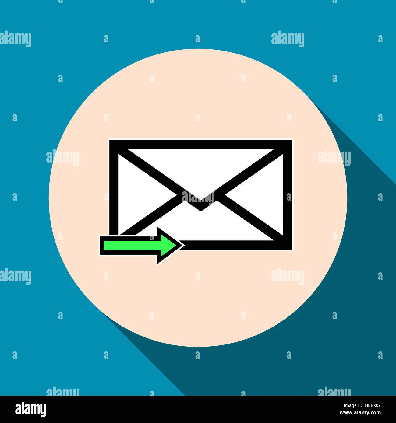 Email symbol letter icon Stock Photo - Alamy