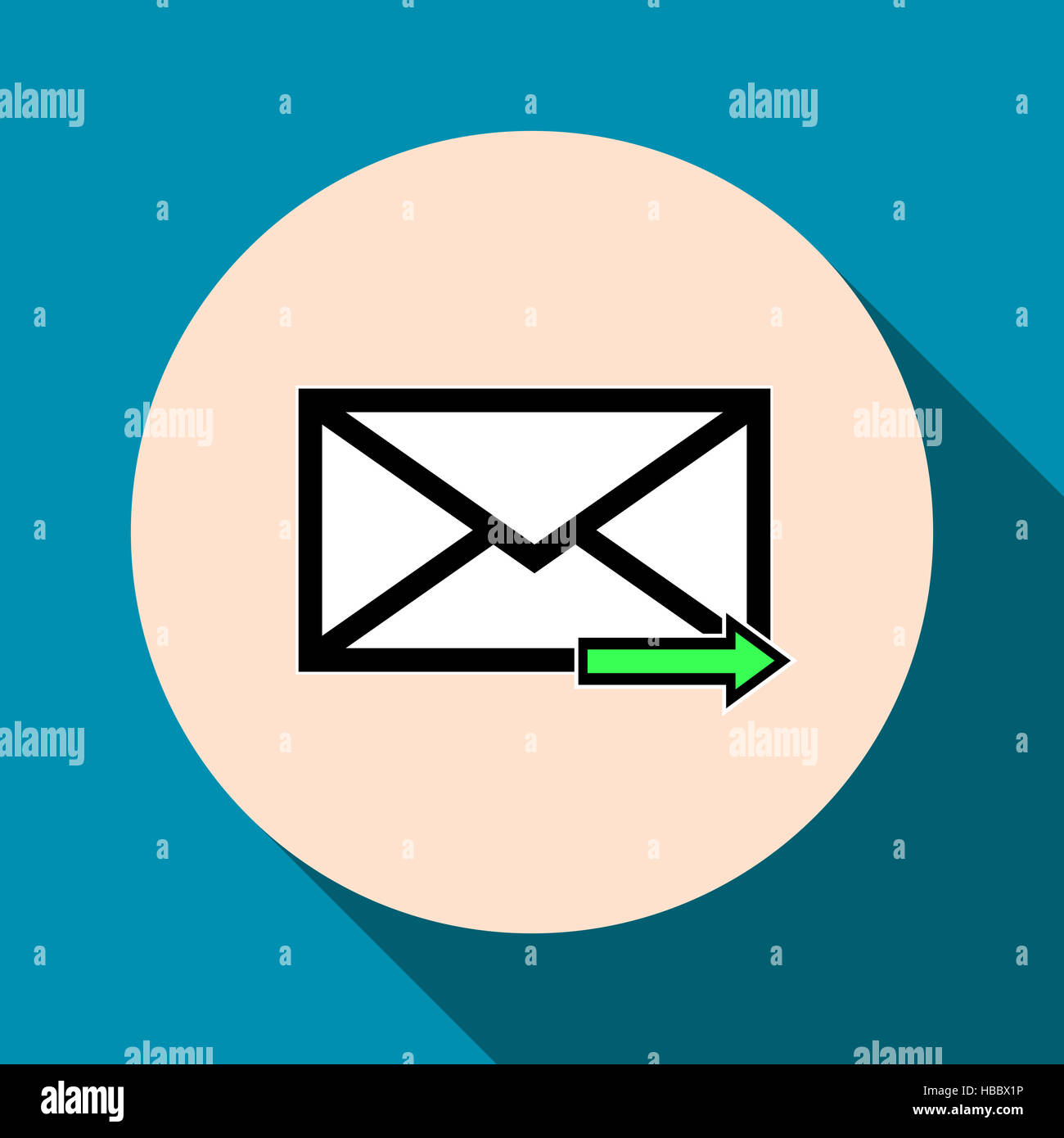 Email symbol letter icon Stock Photo - Alamy