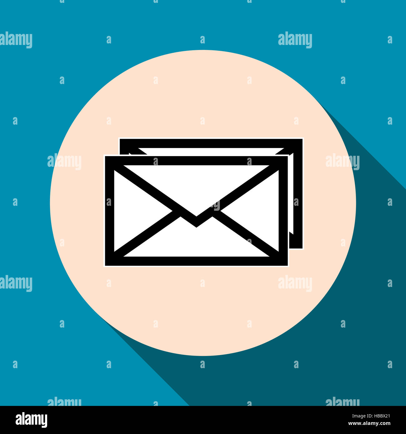 Email symbol letter icon Stock Photo - Alamy