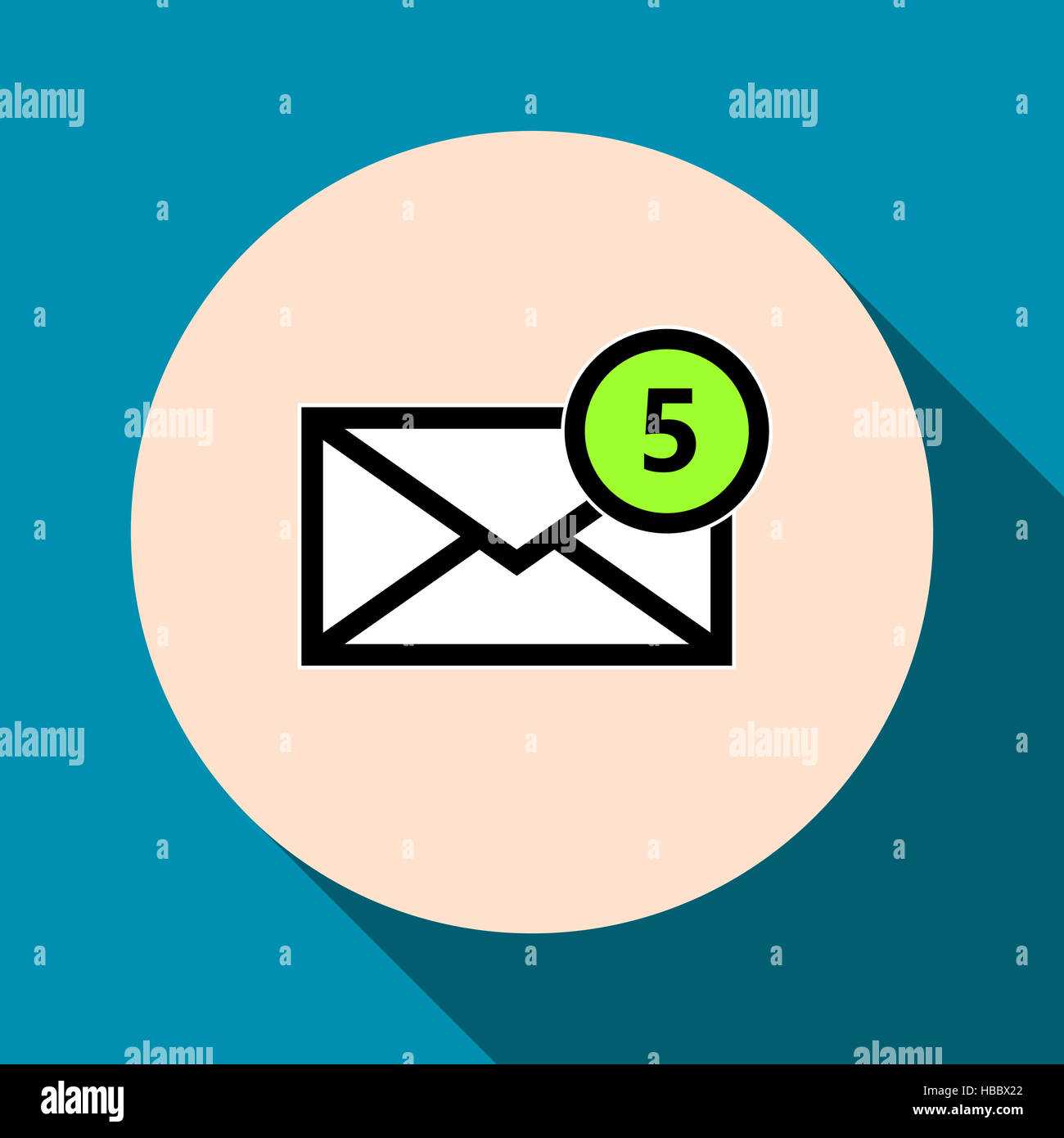 Email symbol letter icon Stock Photo - Alamy
