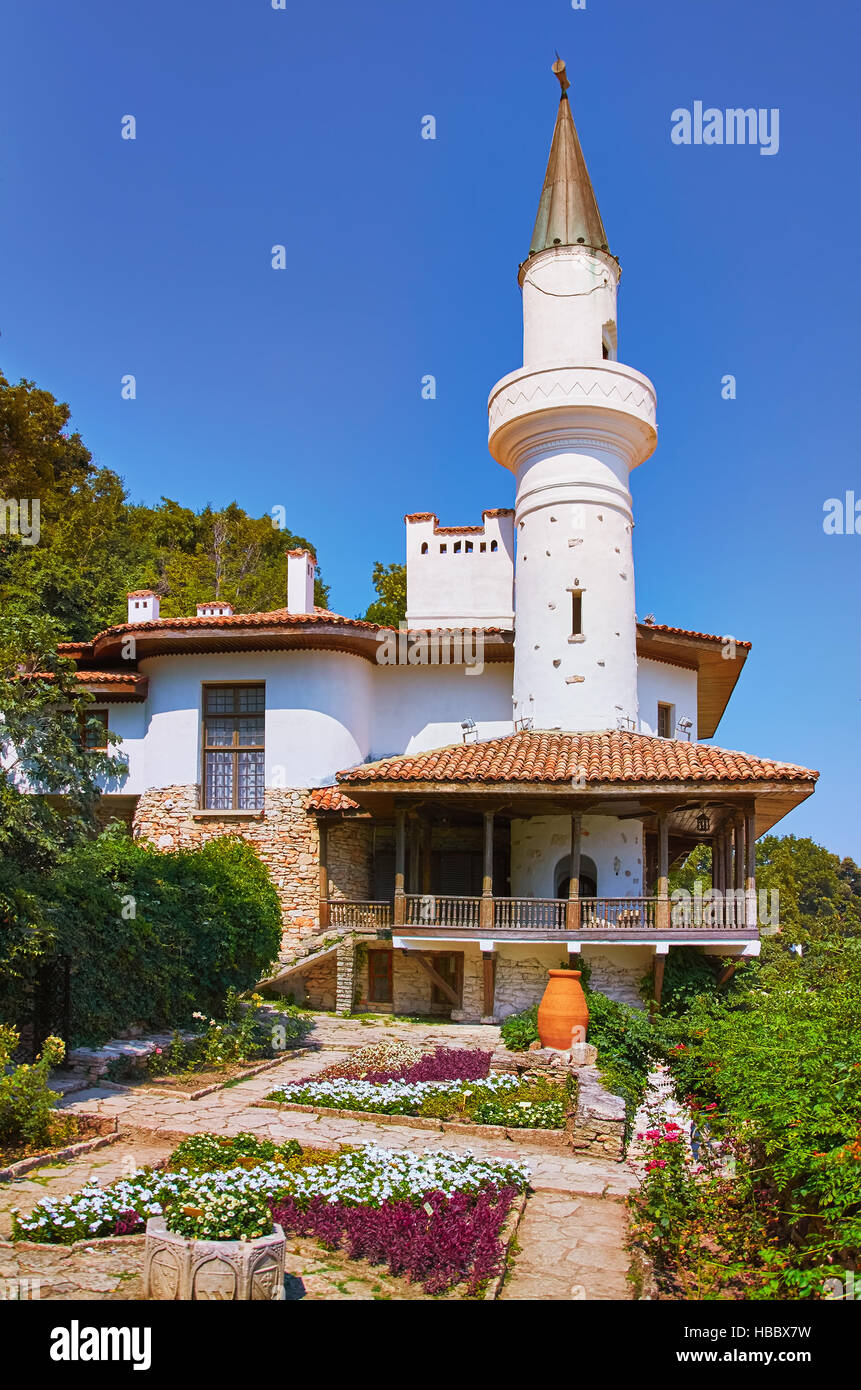 Mansion-house with Minaret Stock Photo - Alamy