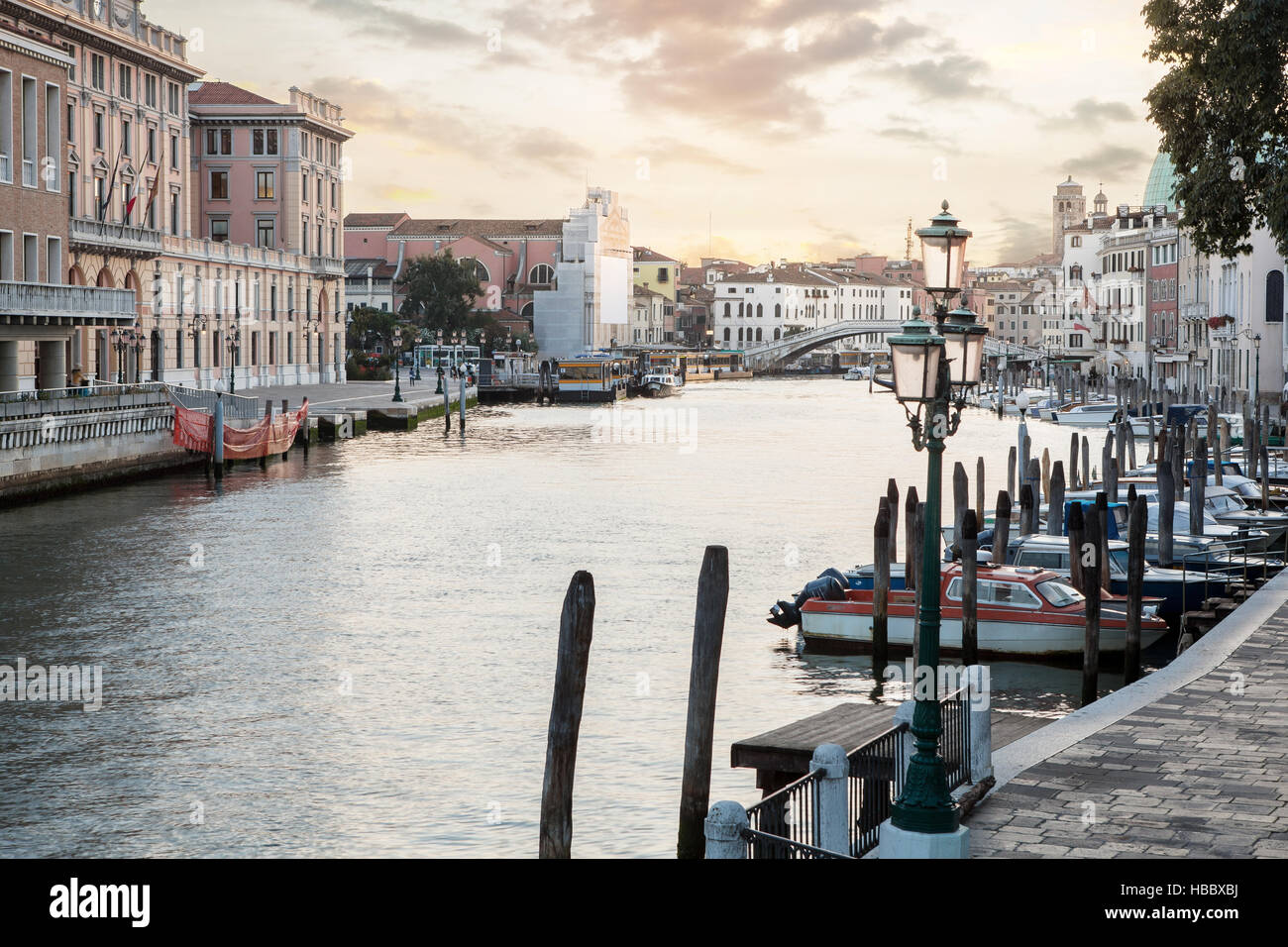 Famous Grand Canal at sunset Stock Photo - Alamy
