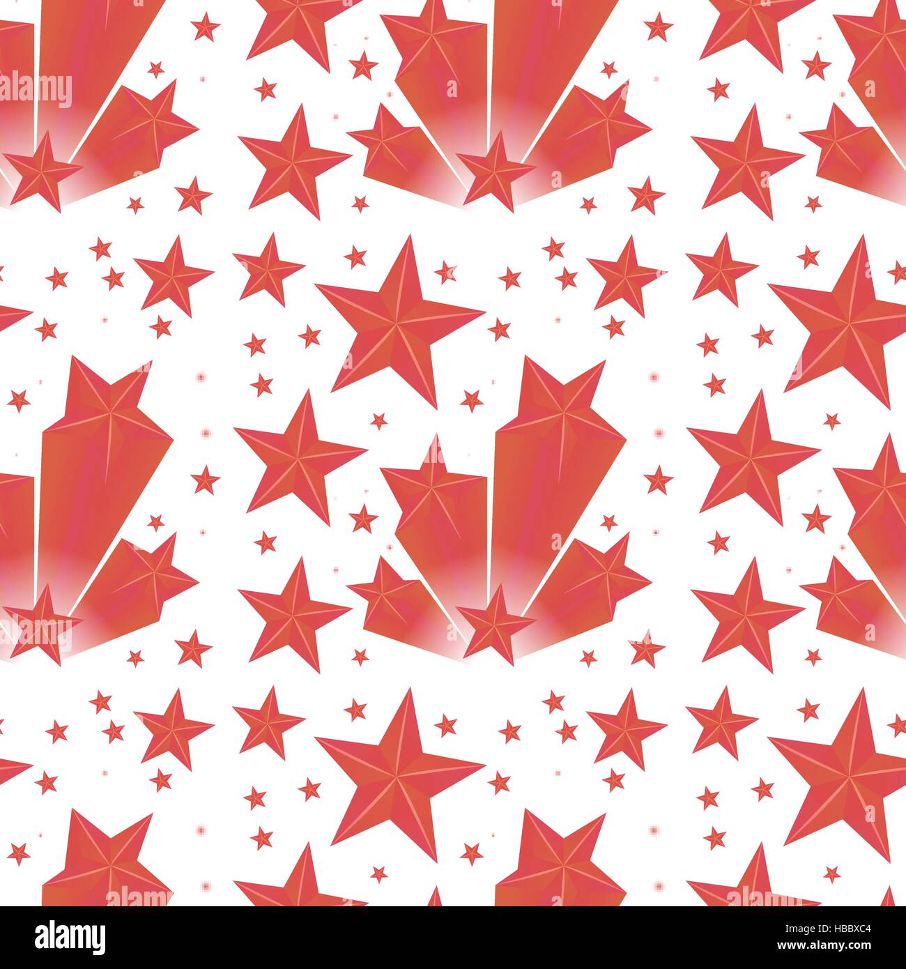 Seamless background design with red stars illustration Stock Vector ...