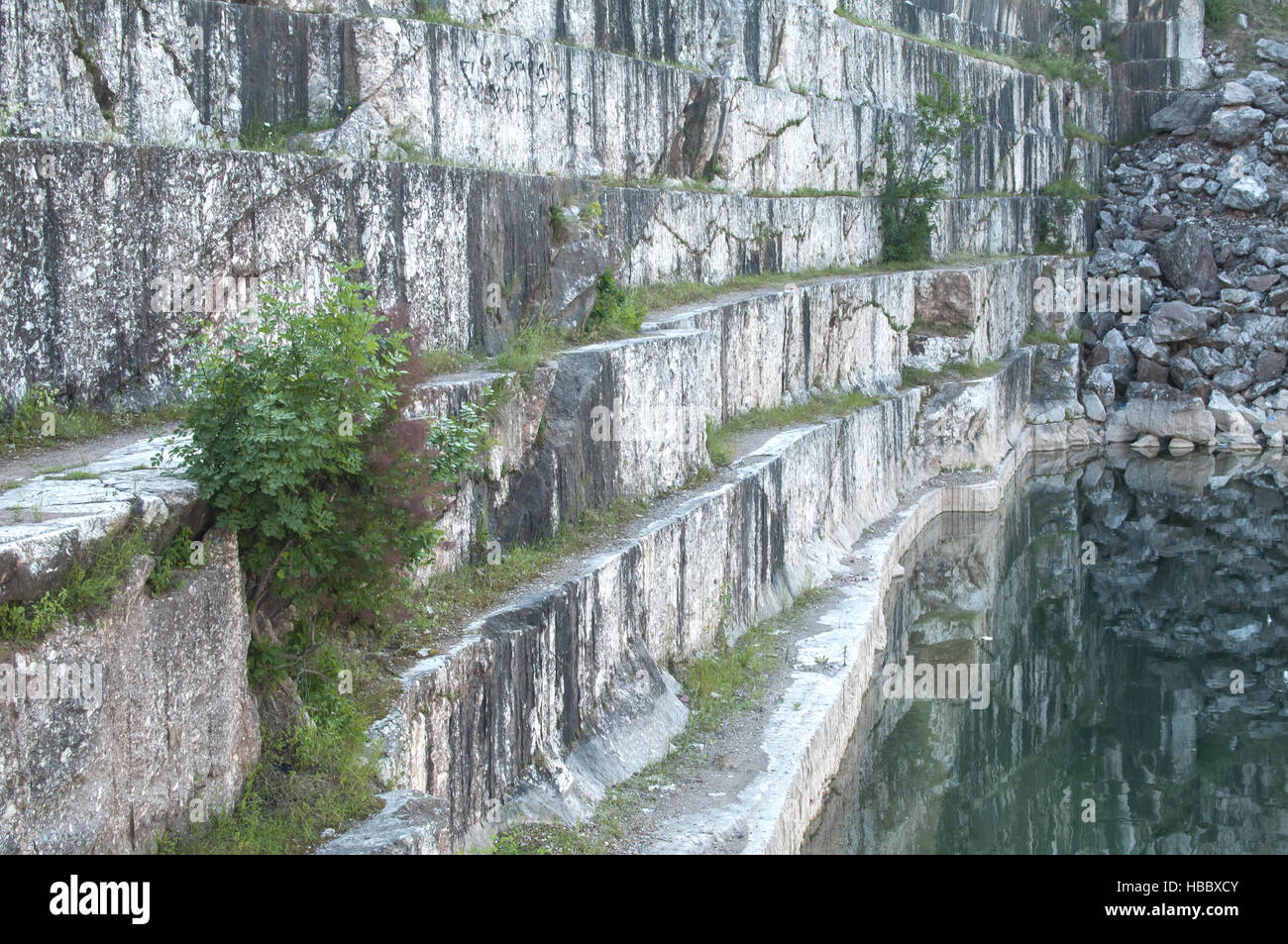 Marble quarry detail Stock Photo - Alamy