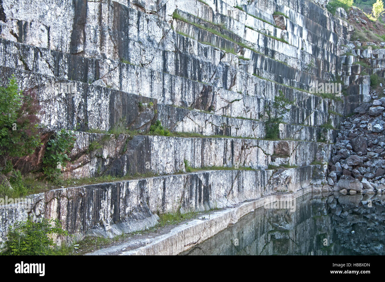 Marble quarry detail Stock Photo - Alamy
