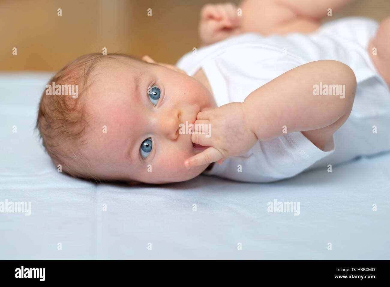 Four months old baby Stock Photo - Alamy