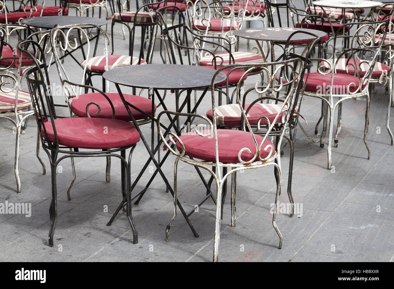 tables and chairs Stock Photo - Alamy