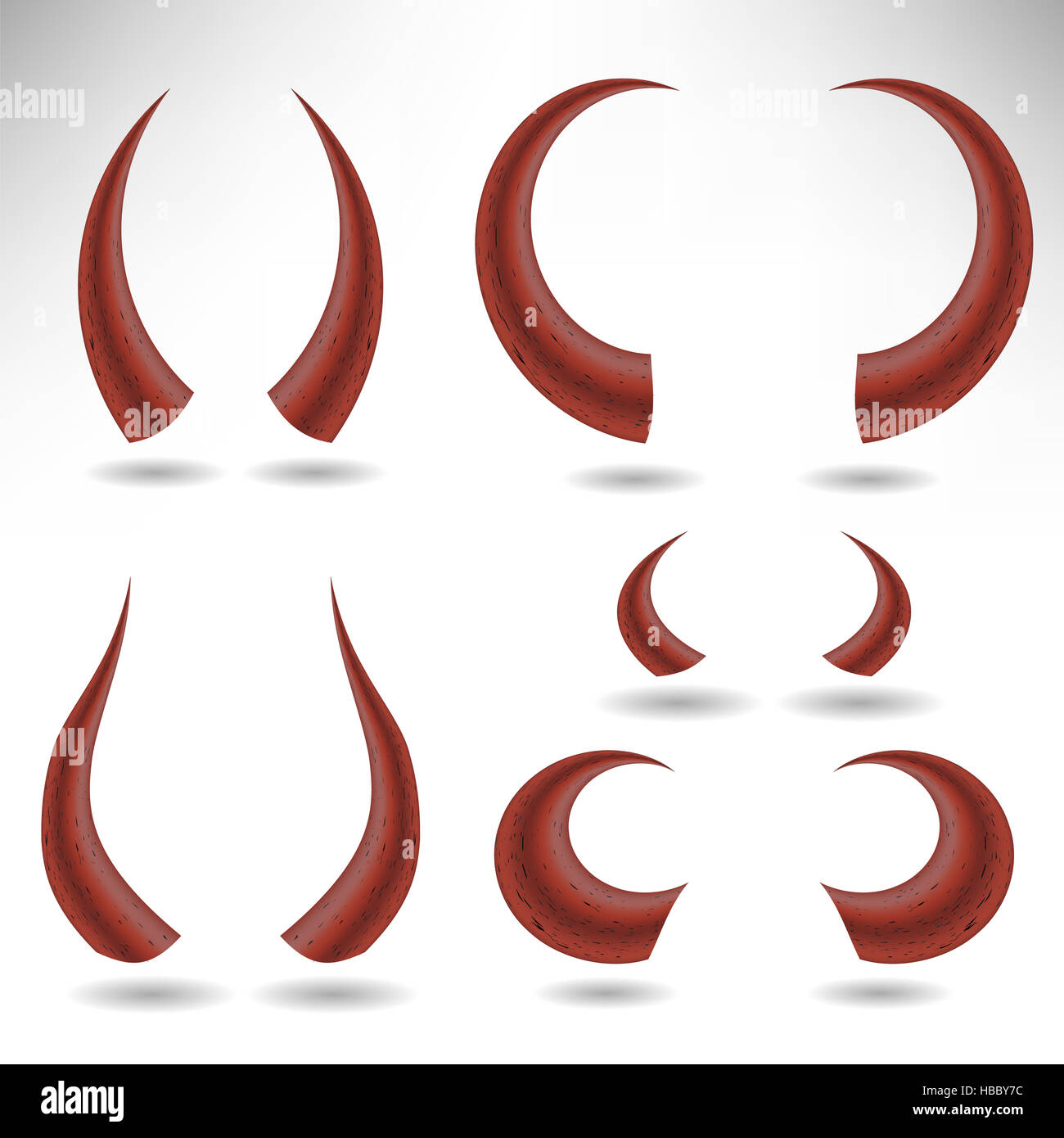 Horn horned devil evil halloween symbol celebration illustration ...