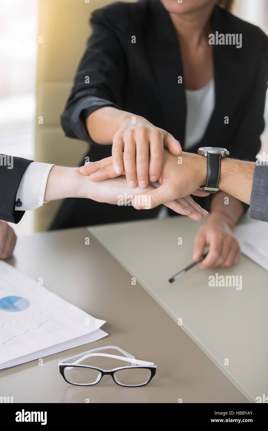 Close up of giving a high five Stock Photo - Alamy