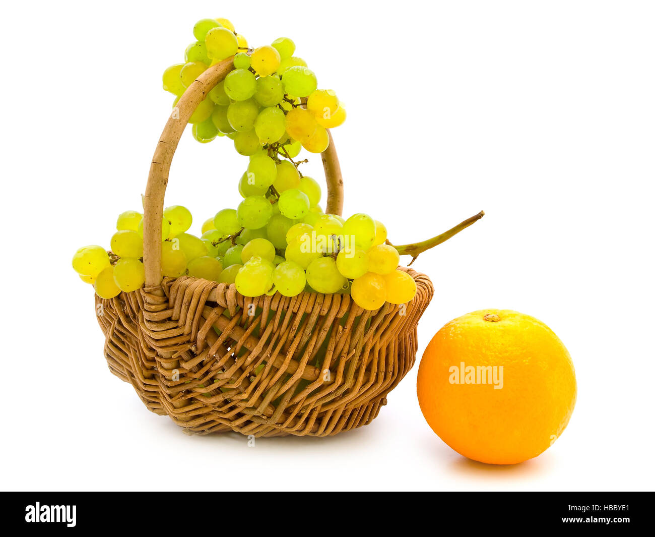 Grape And Orange Stock Photo - Alamy