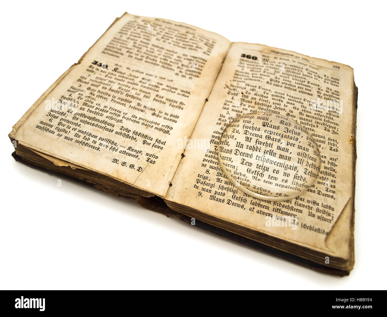 Old magnifying glass and letters hi-res stock photography and images ...