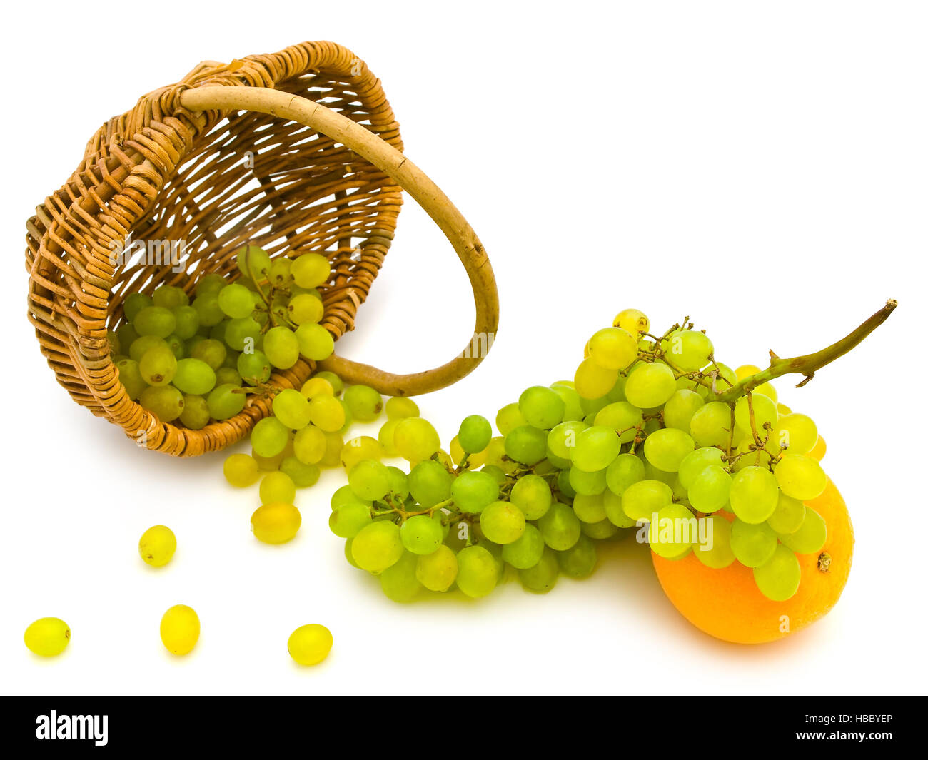 Grape And Orange Stock Photo - Alamy