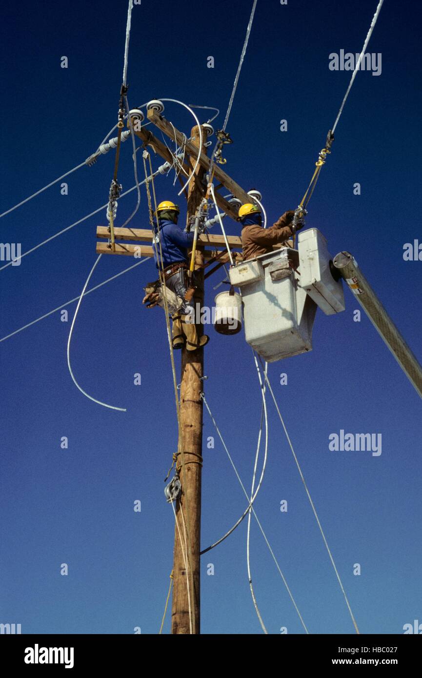 Old fashioned telephone pole lines hi-res stock photography and images ...