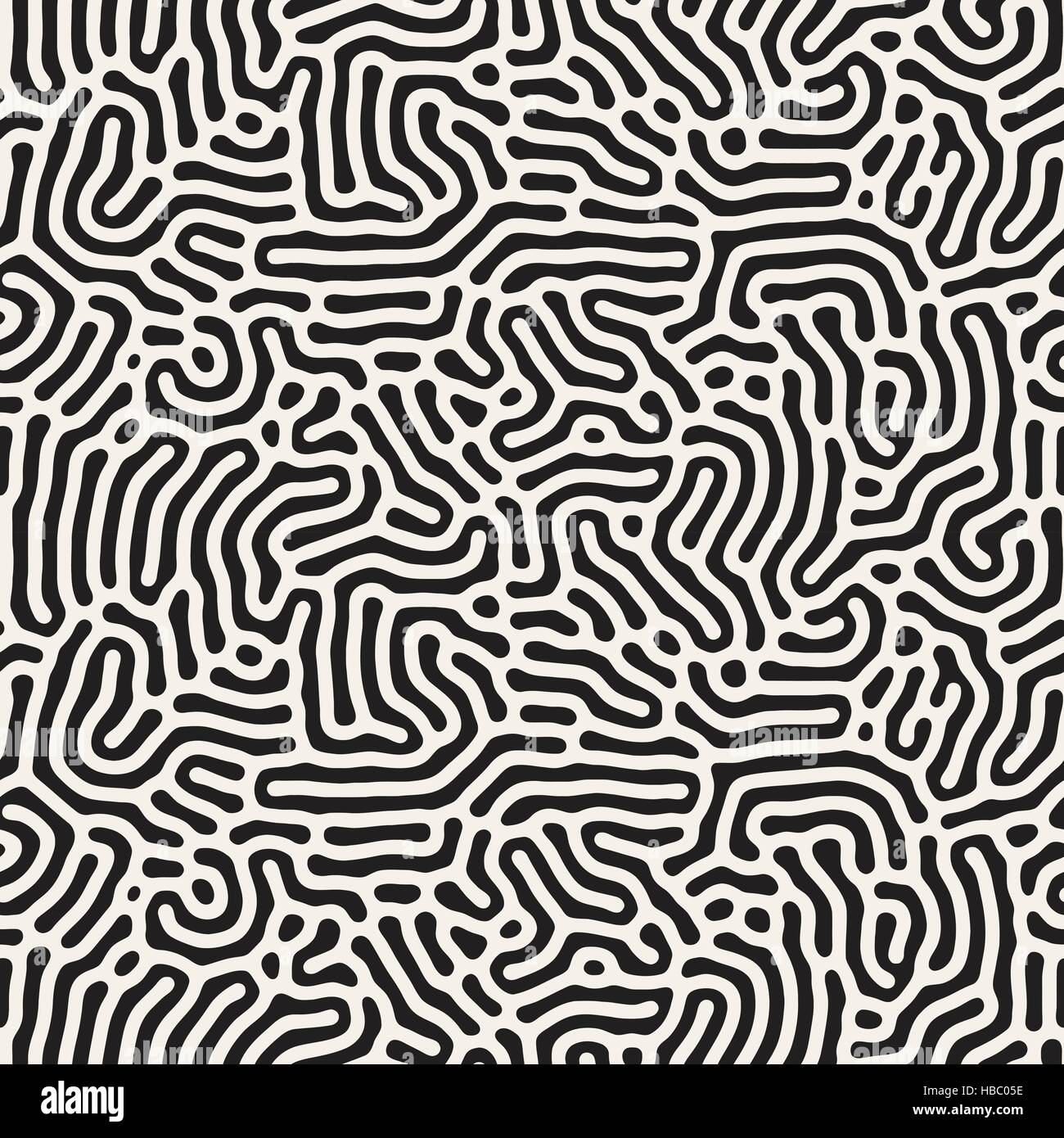 Organic Irregular Rounded Lines. Abstract Freehand Background Design ...
