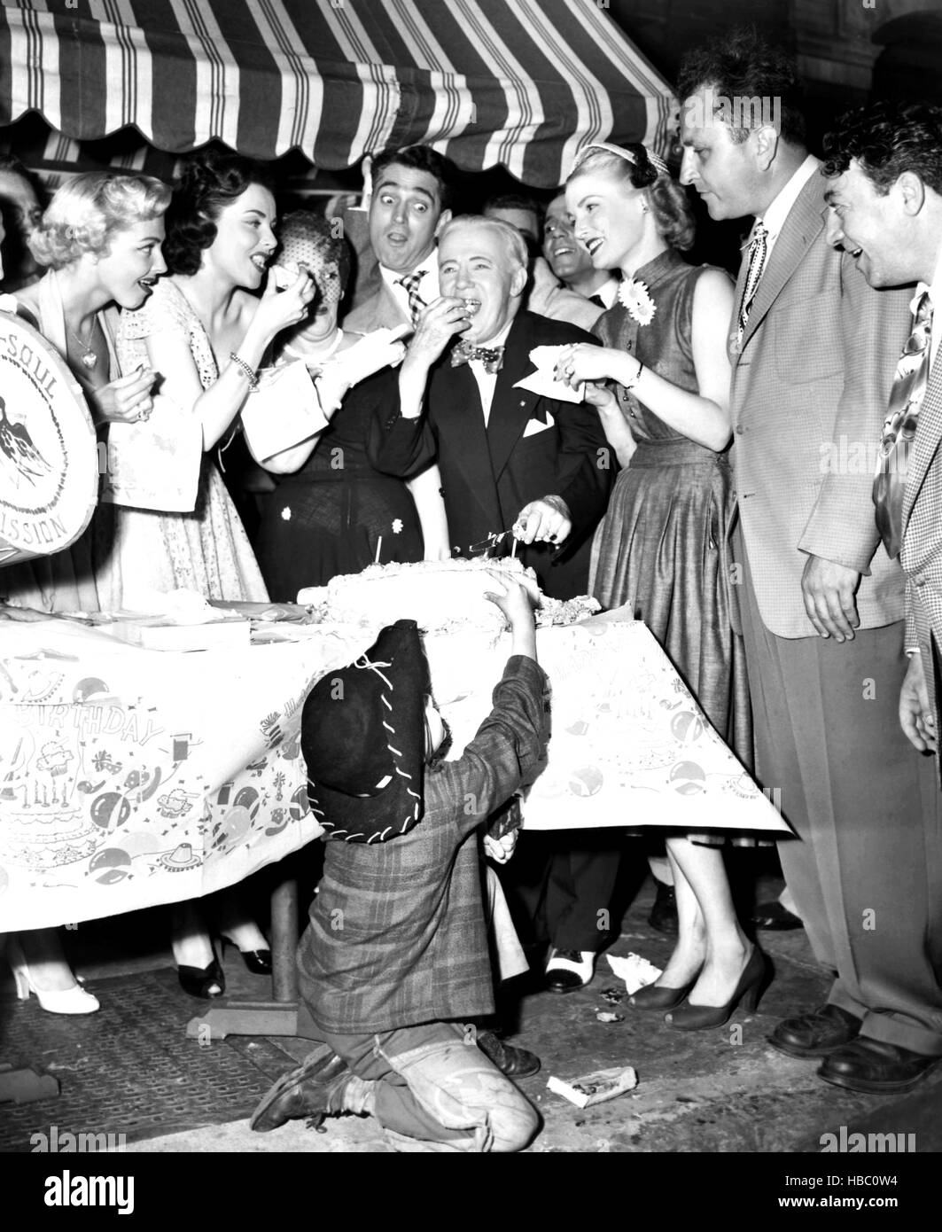 The cast of GUYS AND DOLLS celebrates the 71st birthday of Pat Rooney ...