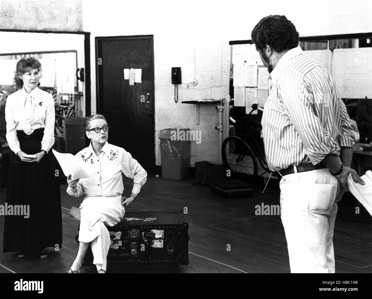 MISS MOFFAT, from left, Dody Goodman, Bette Davis, in rehearsal ...