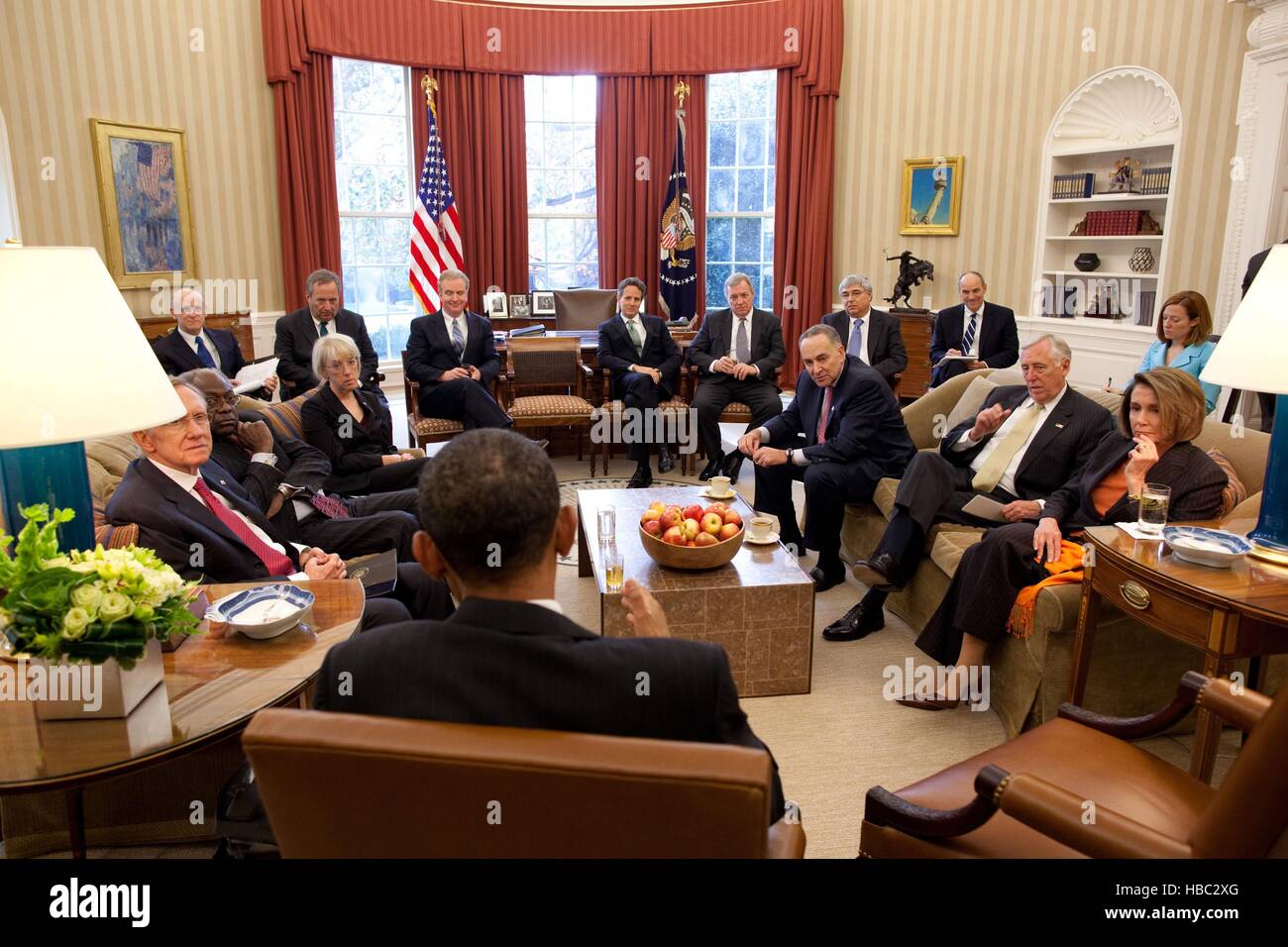 President Barack Obama meets with Congressional Democratic Leadership ...