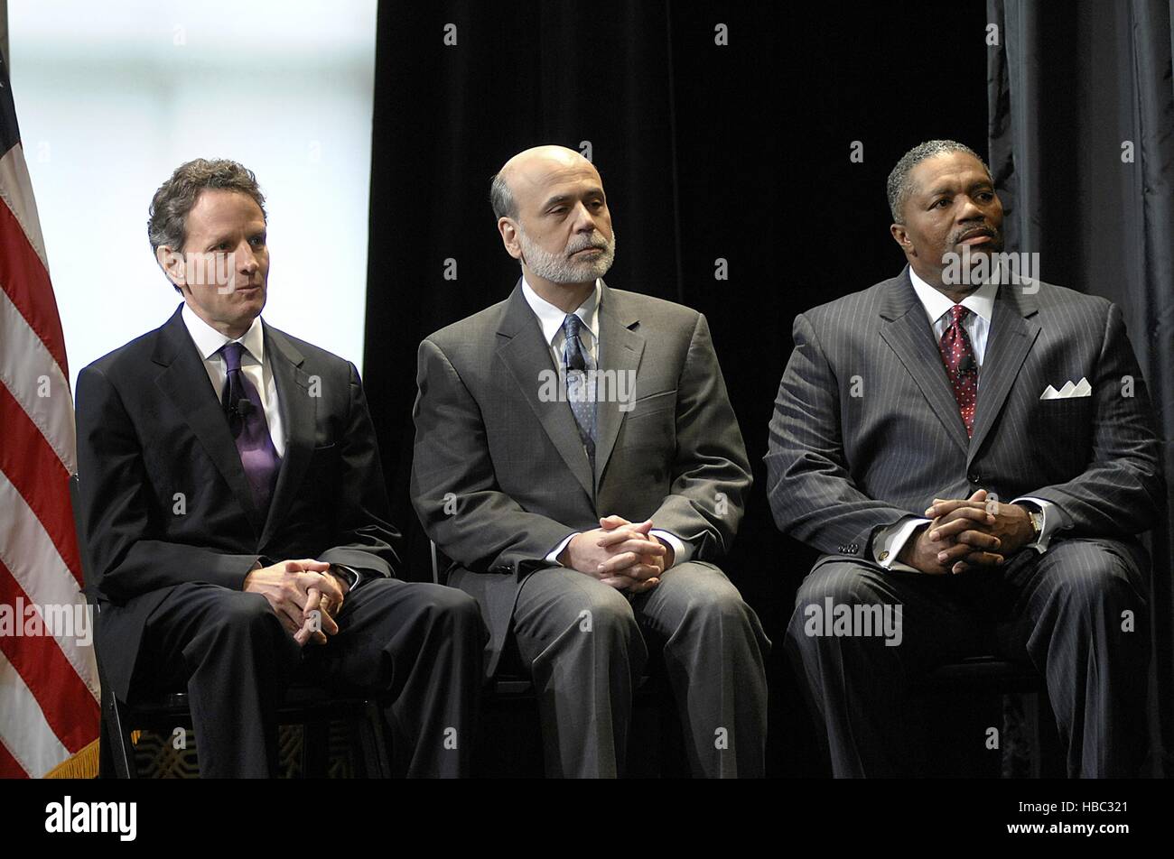 Secretary Geithner Federal Reserve Chairman Bernanke and US Secret ...