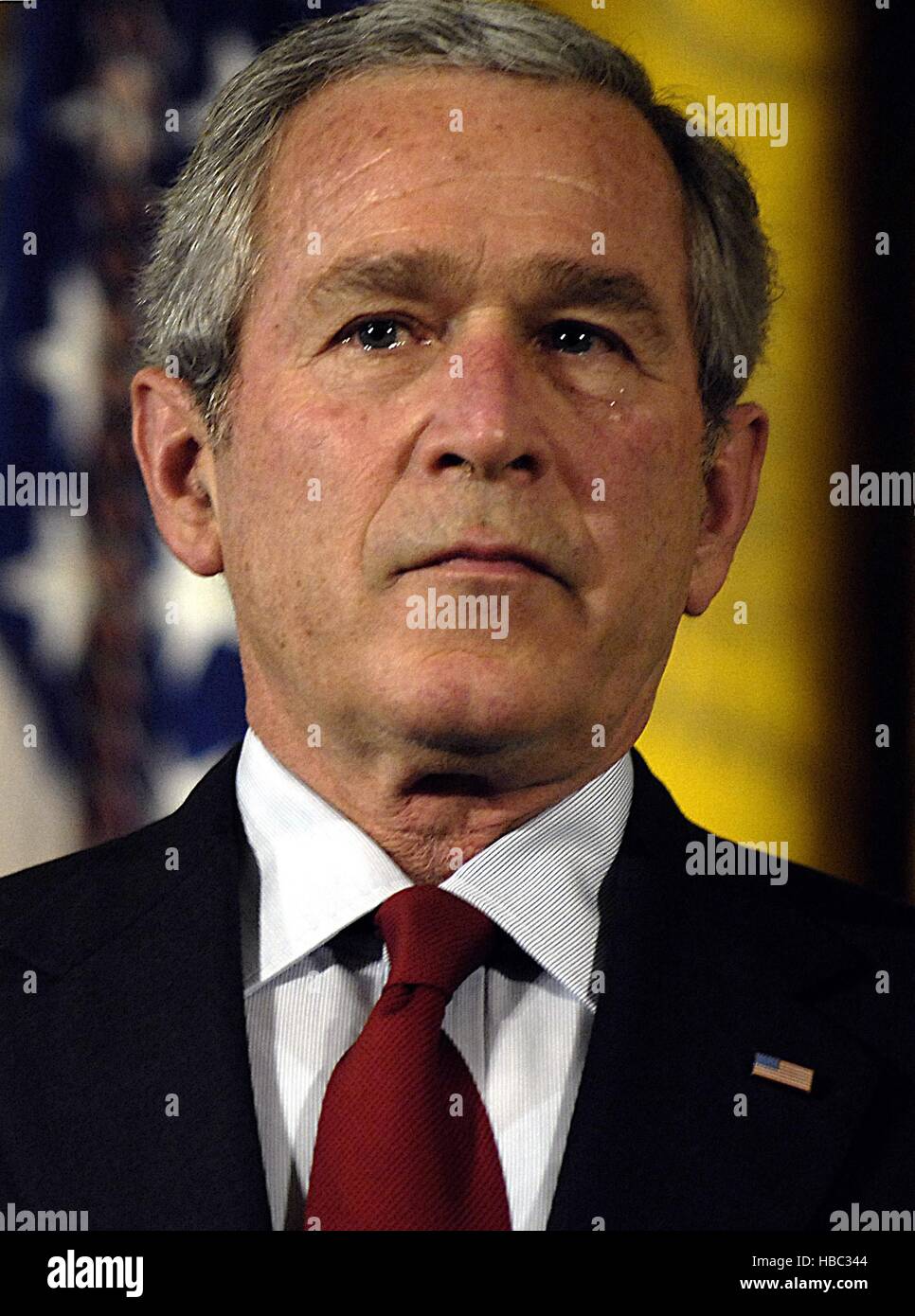 President George W. Bush in tears during a Congressional Medal of Honor ...