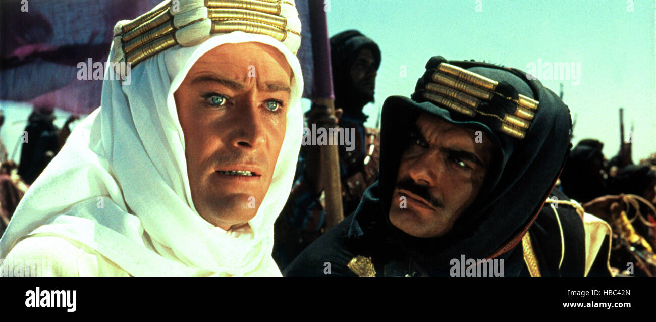 LAWRENCE OF ARABIA, Peter O'Toole, Omar Sharif, 1962 Stock Photo - Alamy