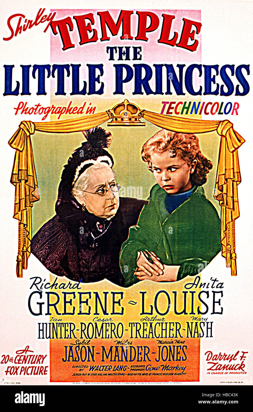 LITTLE PRINCESS, THE, Beryl Mercer, Shirley Temple, 1939, TM and ...