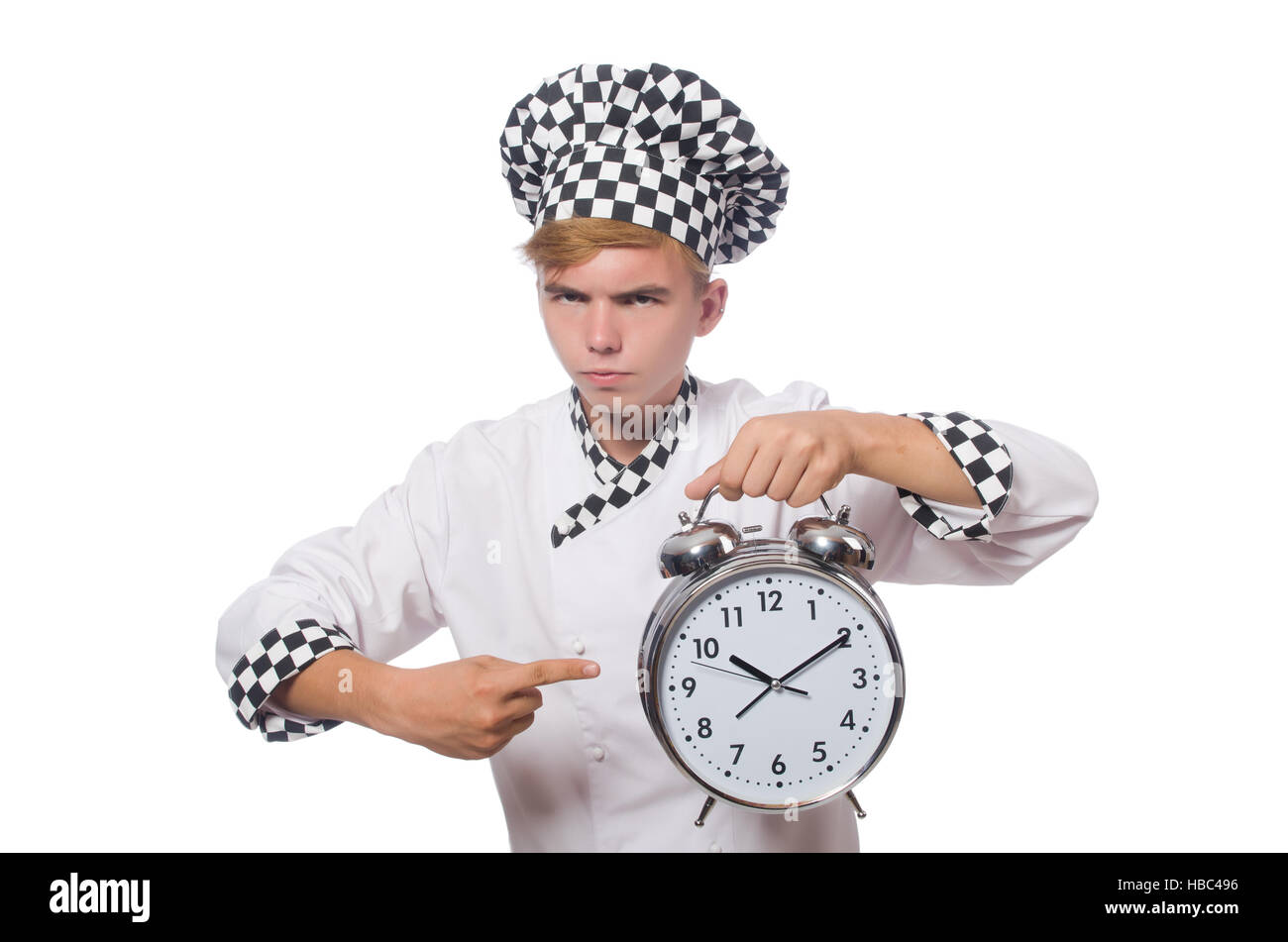 Funny cook isolated on white Stock Photo - Alamy