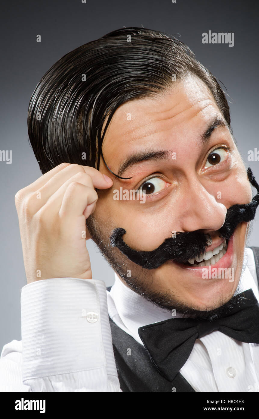 Funny man in vintage concept Stock Photo - Alamy