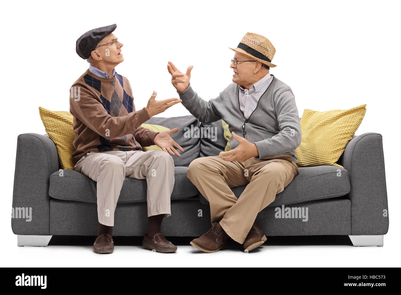 Old men argue hi-res stock photography and images - Alamy