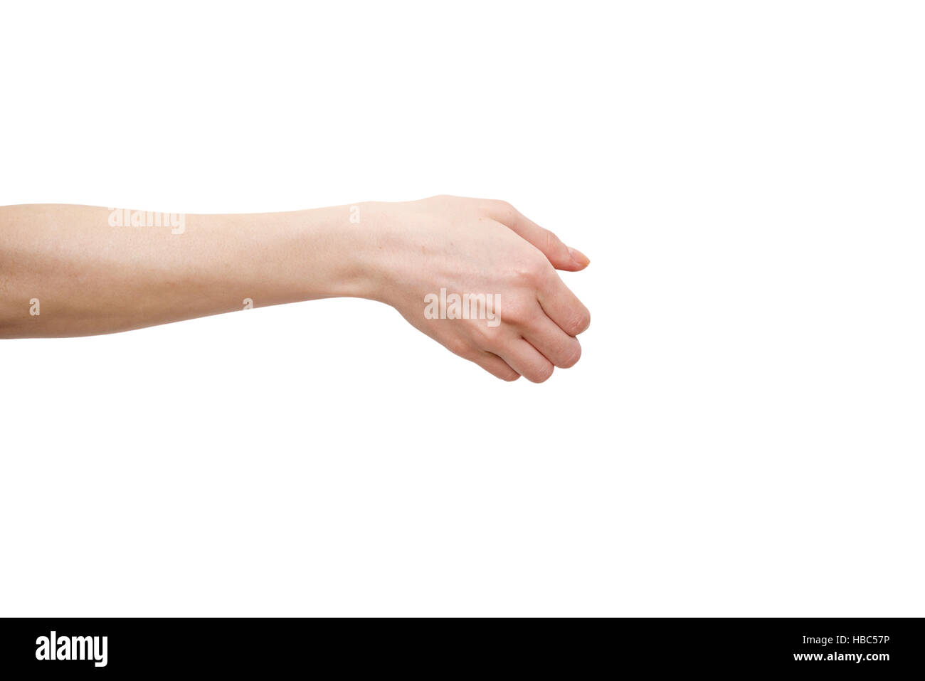 Hand isolated on the white background Stock Photo - Alamy