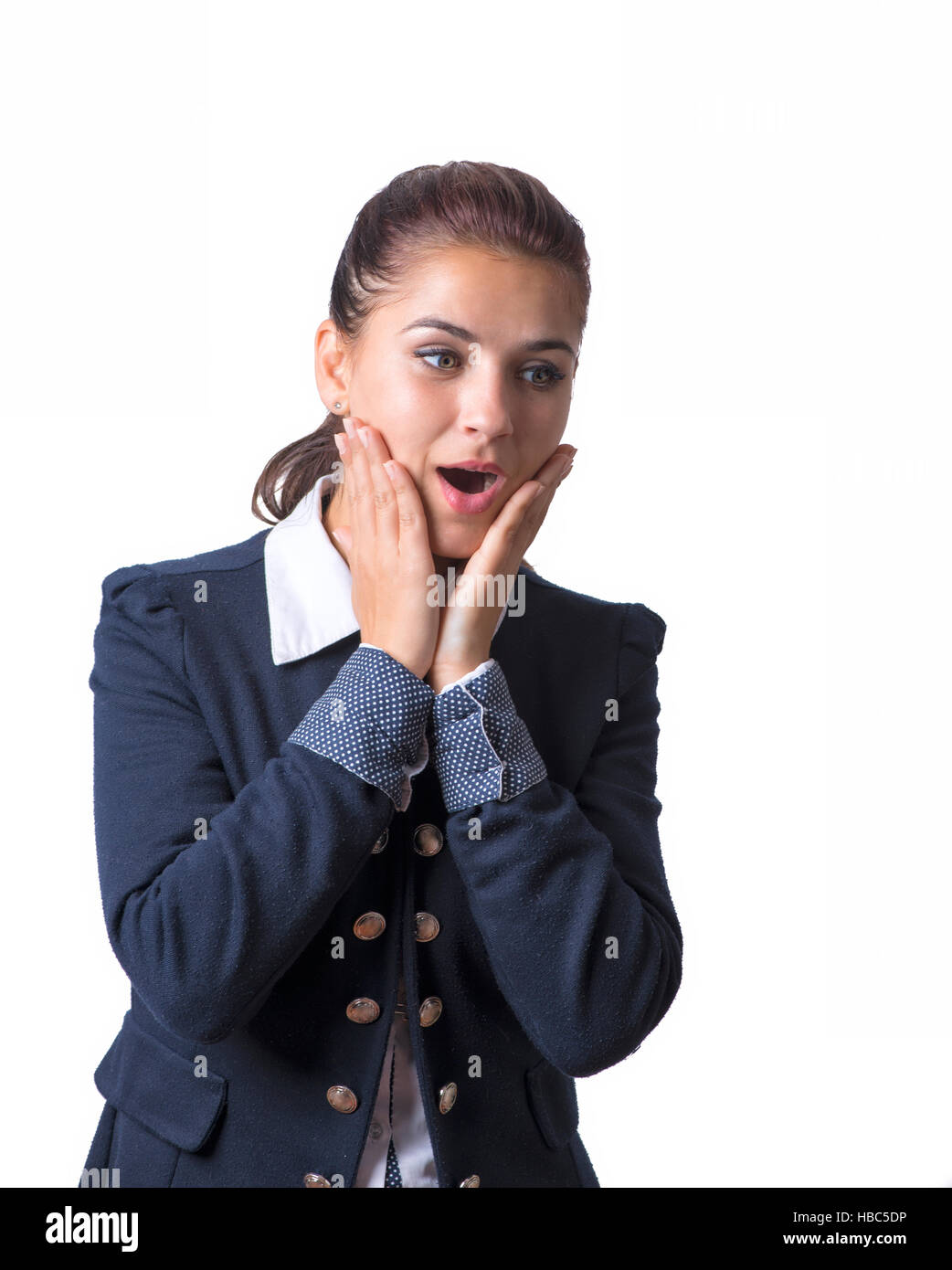 Woman putting hands on hi-res stock photography and images - Alamy