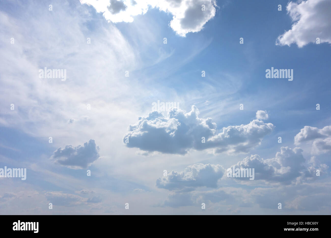 Blue sky with rain background hi-res stock photography and images - Alamy