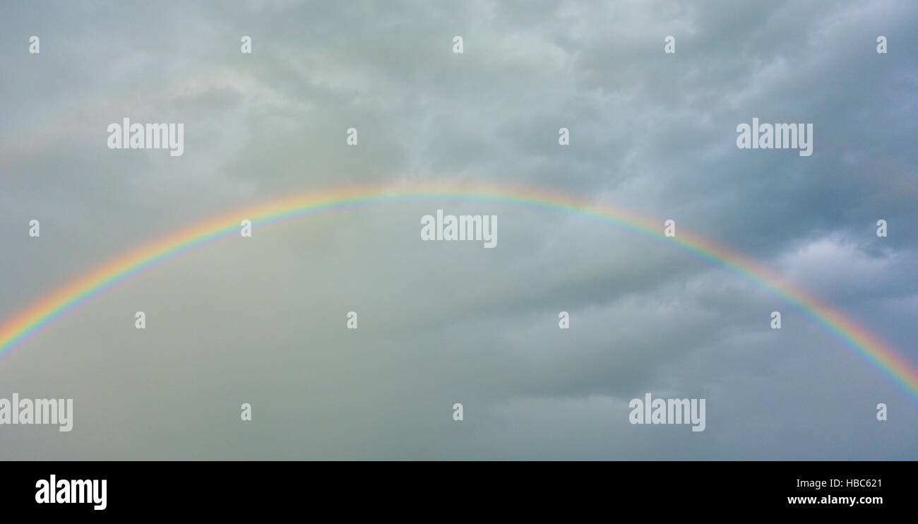 sky with rainbow Stock Photo - Alamy