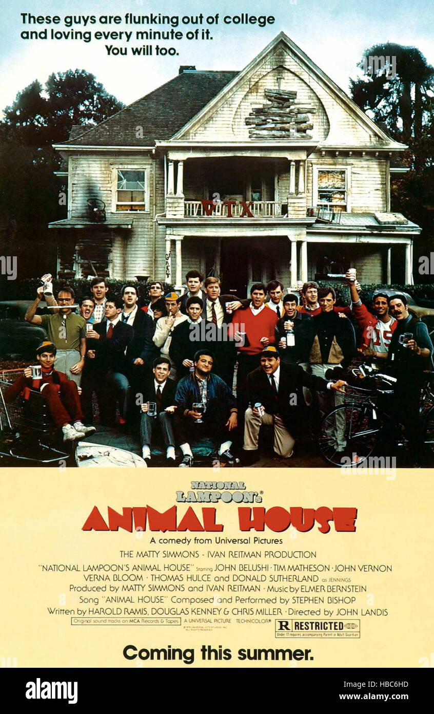 NATIONAL LAMPOON'S ANIMAL HOUSE, (aka ANIMAL HOUSE), poster, 1978, (c ...