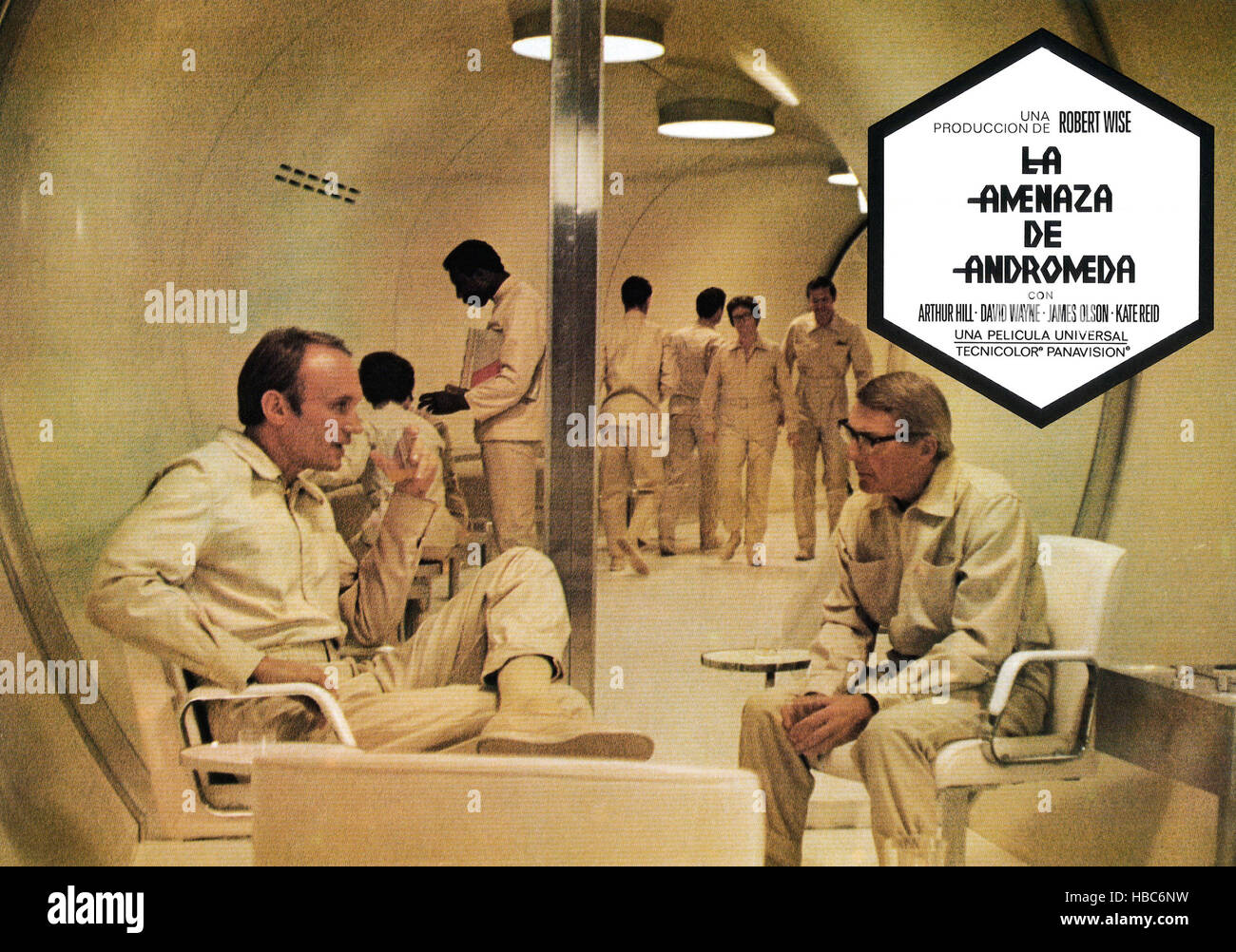 THE ANDROMEDA STRAIN, (aka LE AMENAZA DE ANDROMEDA), front from left ...
