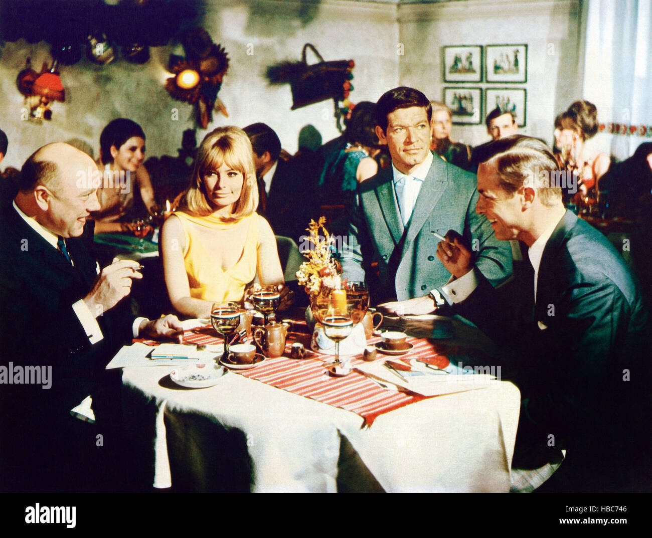 ASSIGNMENT K, from left: Werner Peters, Vivi Bach, Stephen Boyd, Dieter ...
