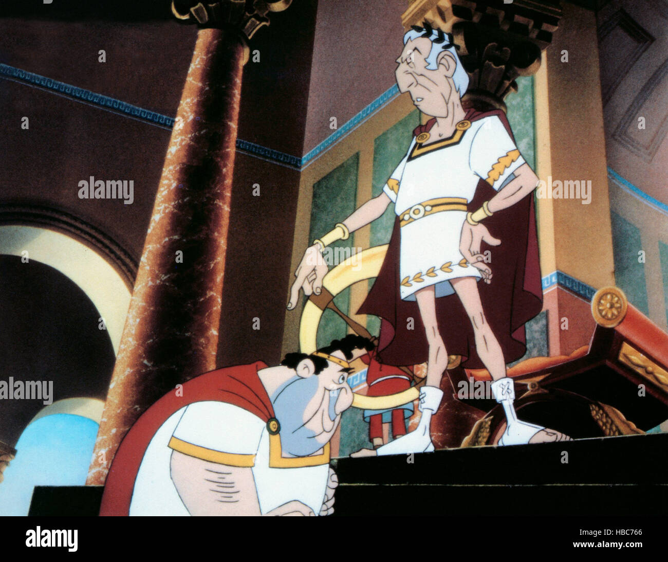 ASTERIX VERSUS CAESAR, (aka ASTERIX ET LA SURPRISE DE CESAR), Cesar (right), 1985. ©Gaumont ...