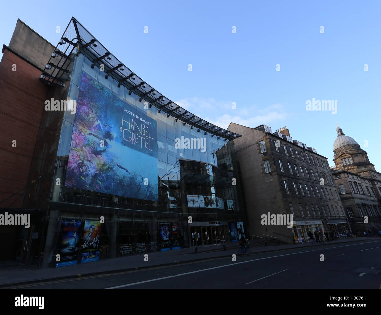 Exterior of Edinburgh Festival Theatre Edinburgh Scotland December 2016 ...