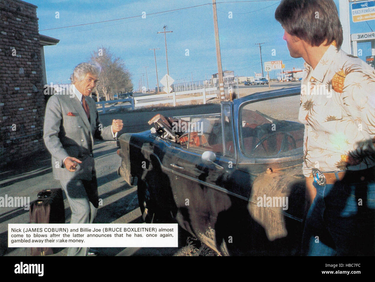 THE BALTIMORE BULLET, from left: James Coburn, Bruce Boxleitner, 1980 ...
