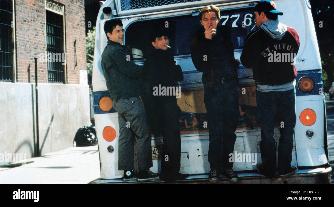 THE BASKETBALL DIARIES, from left: Mark Wahlberg, James Madio, Leonardo ...