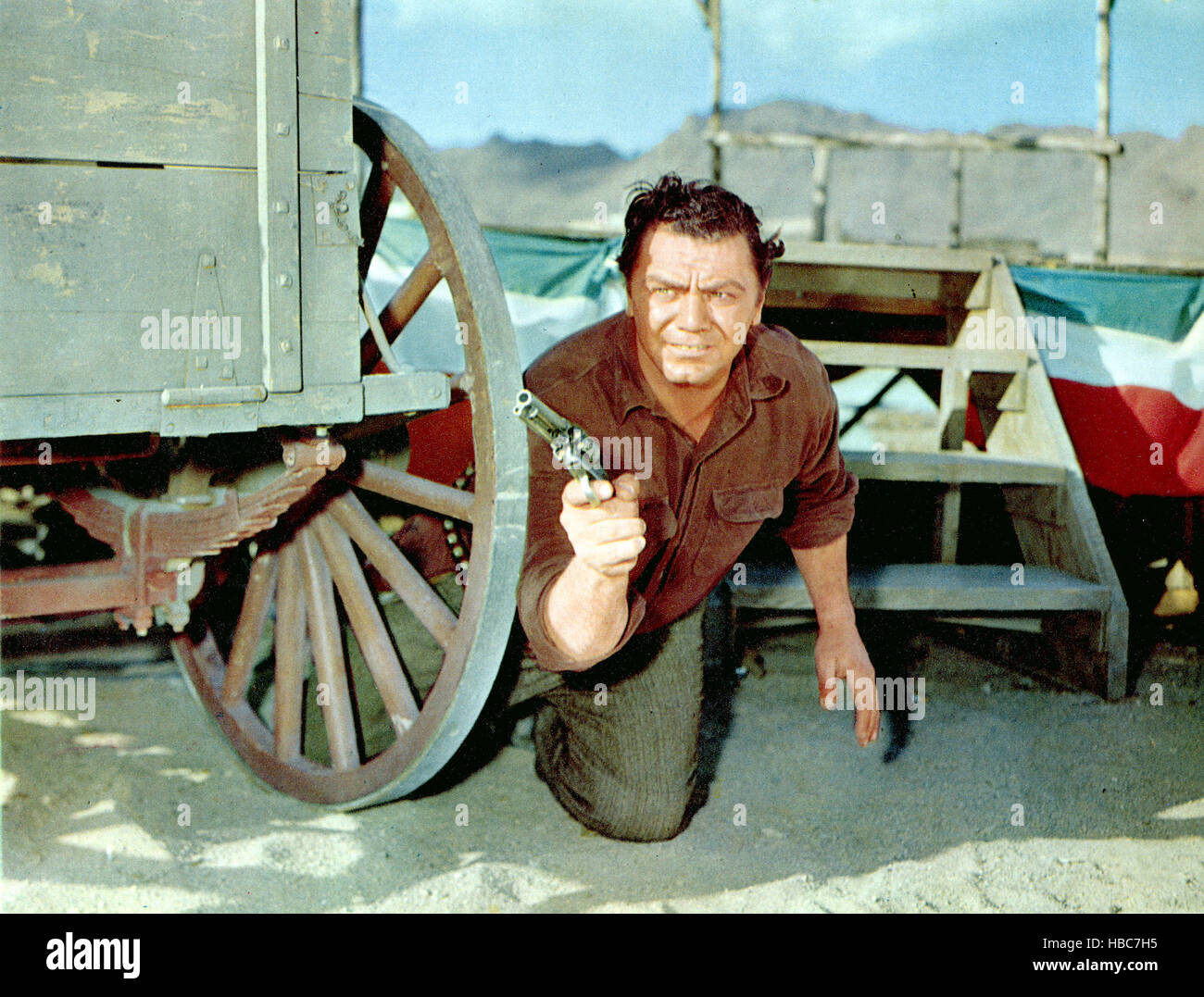 THE BADLANDERS, Ernest Borgnine, 1958 Stock Photo - Alamy