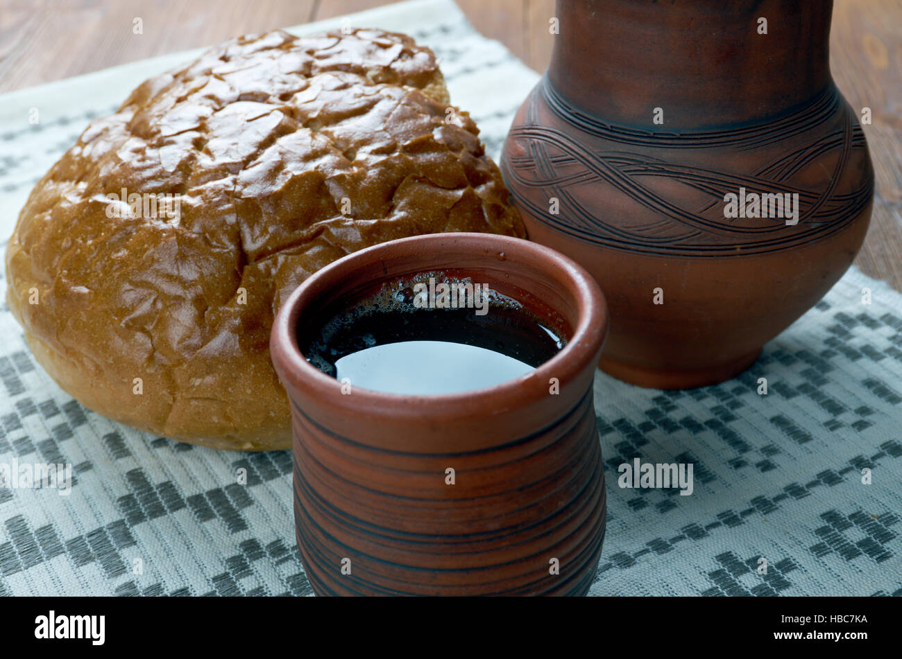 Russian honey drink water Stock Photo - Alamy