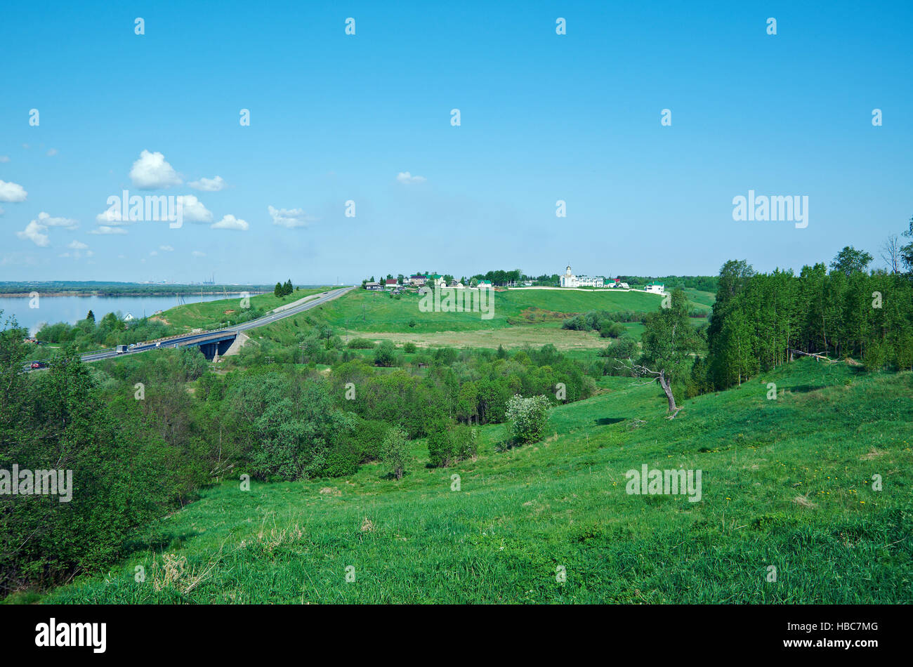 Russian spring meadow Stock Photo - Alamy