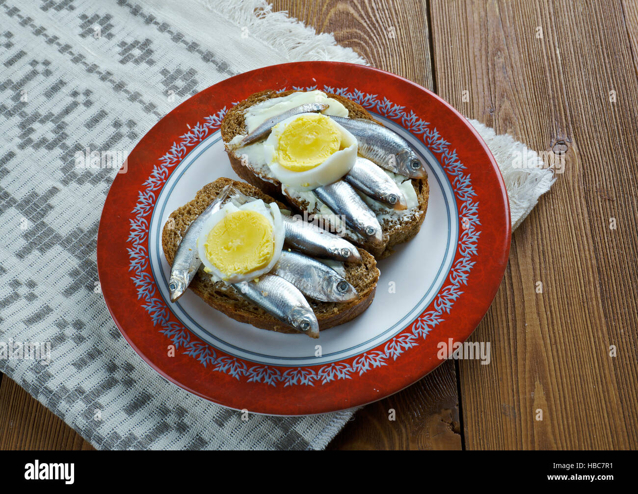 Estonian sprat sandwich hi-res stock photography and images - Alamy