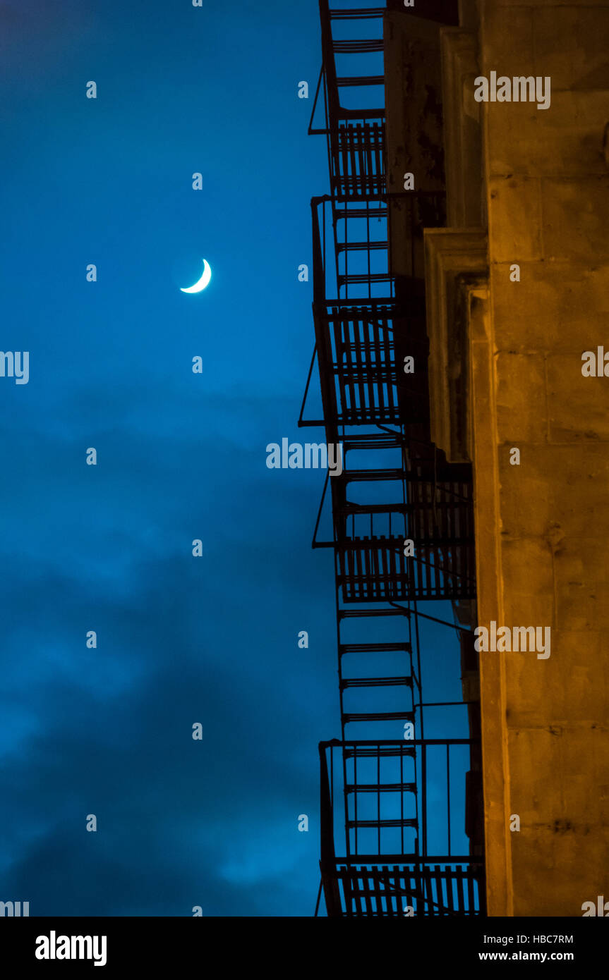 Waxing crescent moon hi-res stock photography and images - Alamy