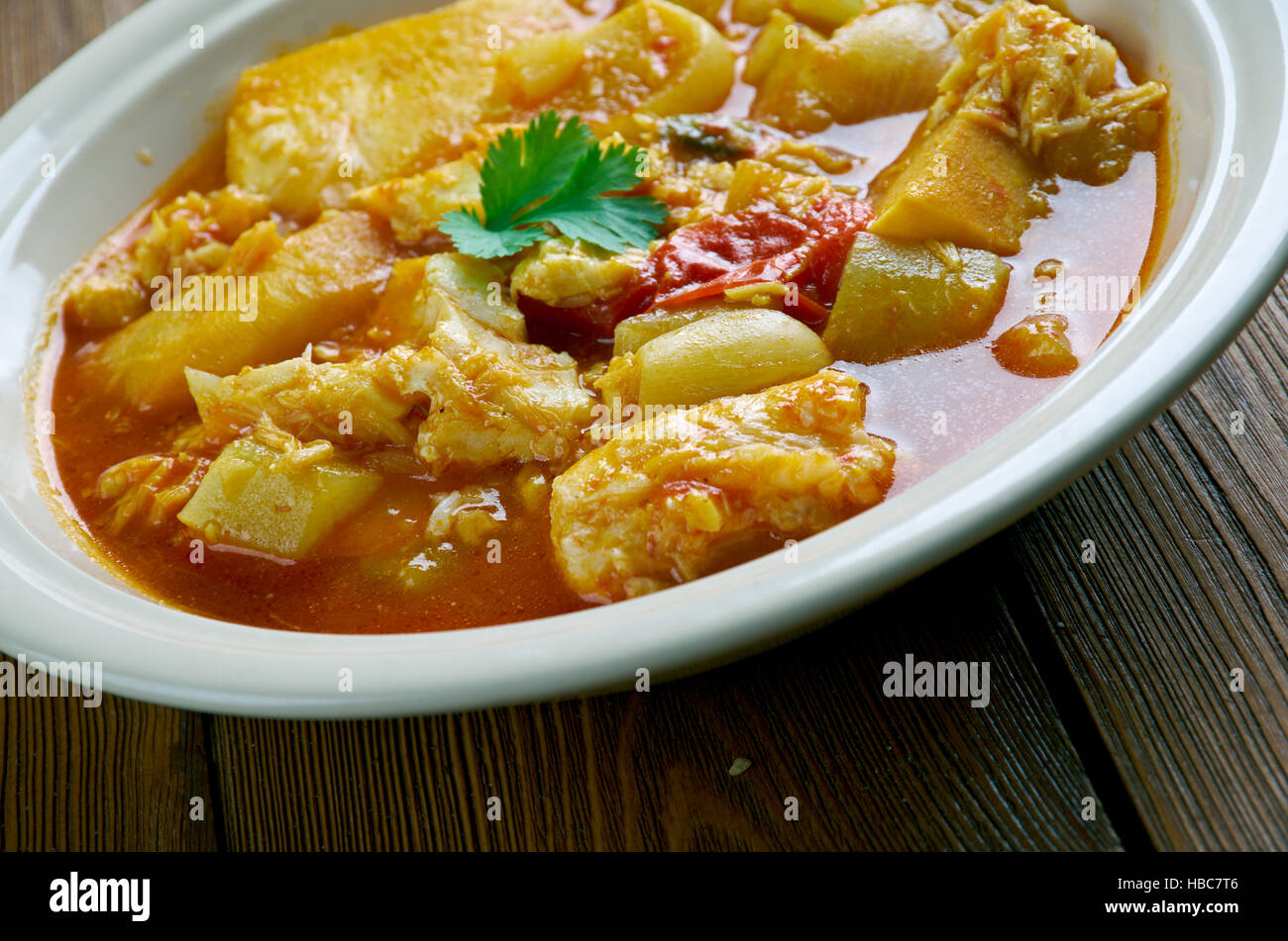 Spiced haddock chowder Stock Photo - Alamy