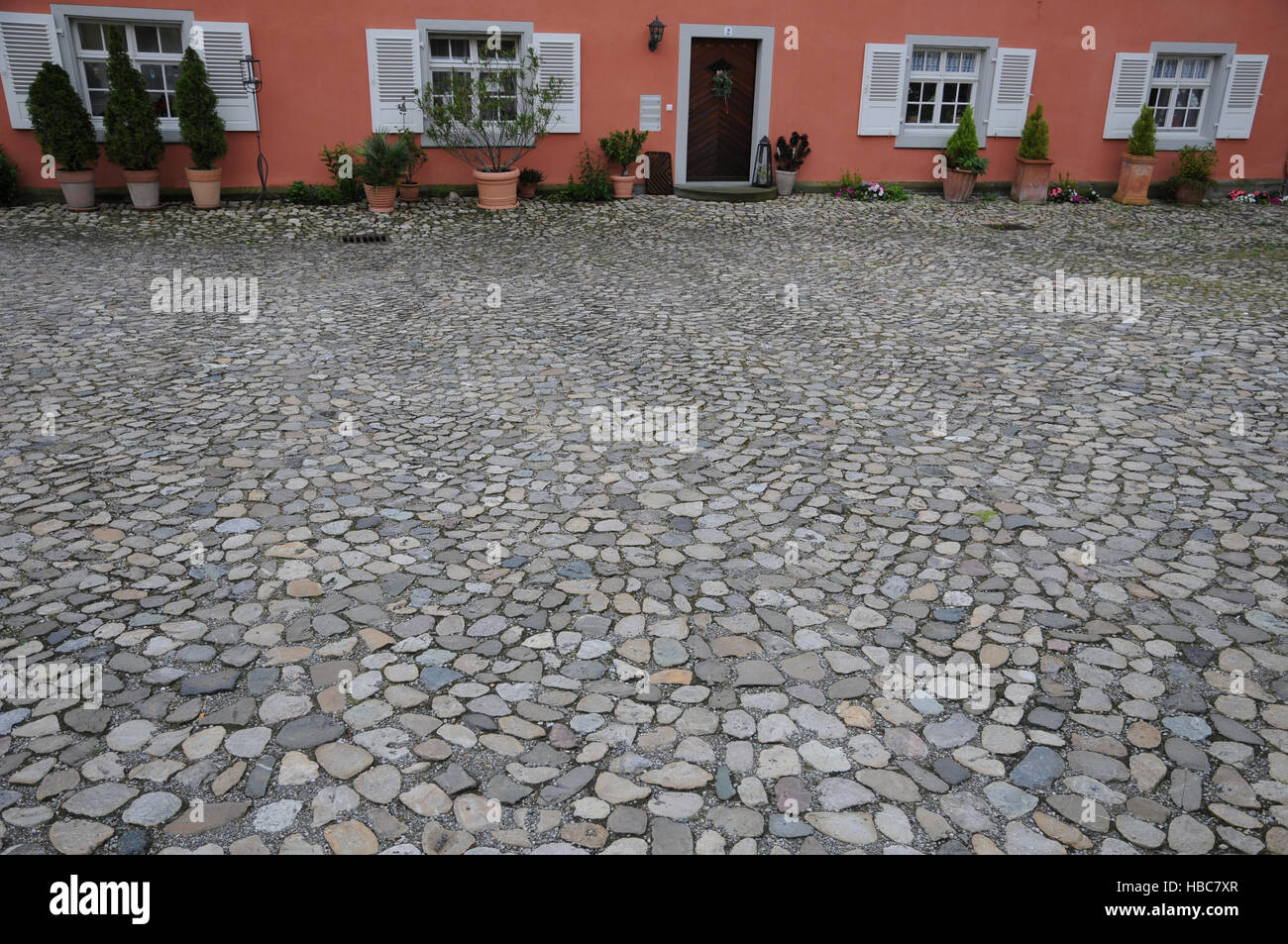 Pebble stone pavement Stock Photo - Alamy