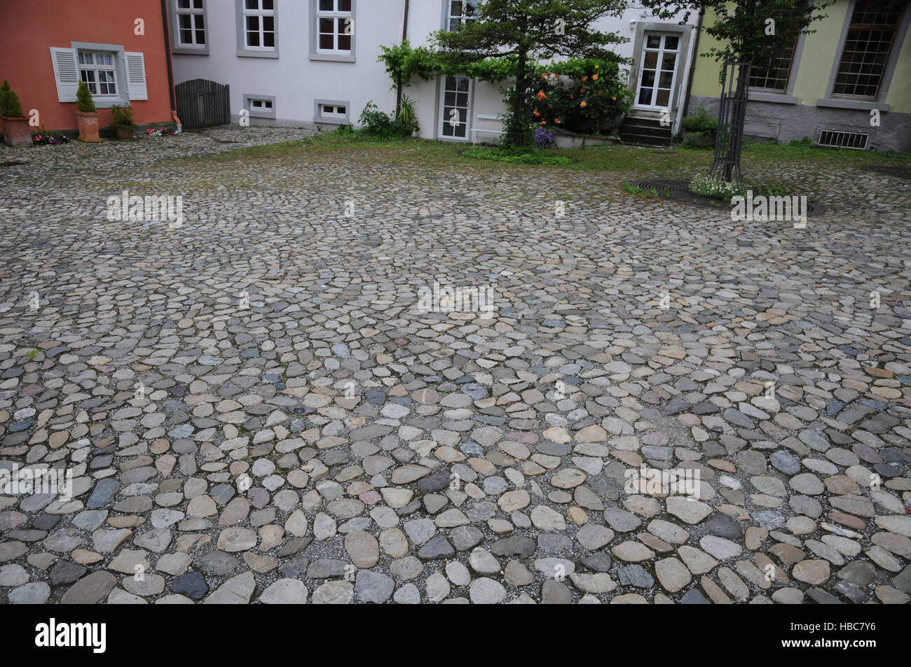 Pebble stone pavement Stock Photo - Alamy