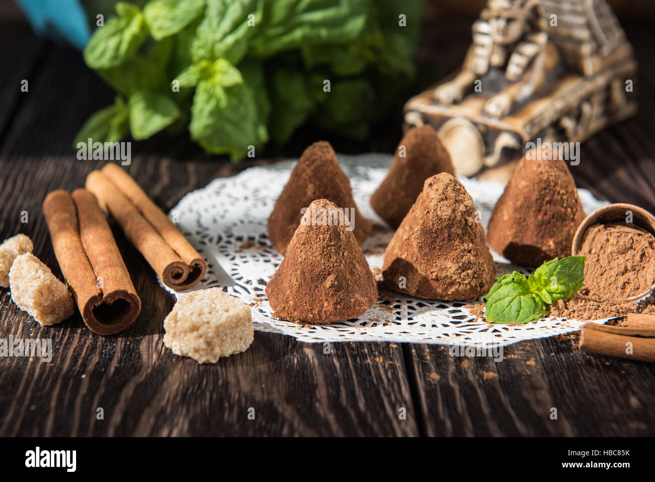 pyramid shape chocolate candies Stock Photo - Alamy
