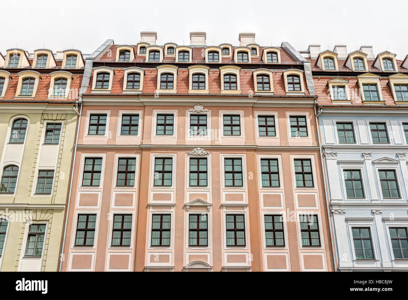 Rebuilt buildings in Dresden Stock Photo - Alamy
